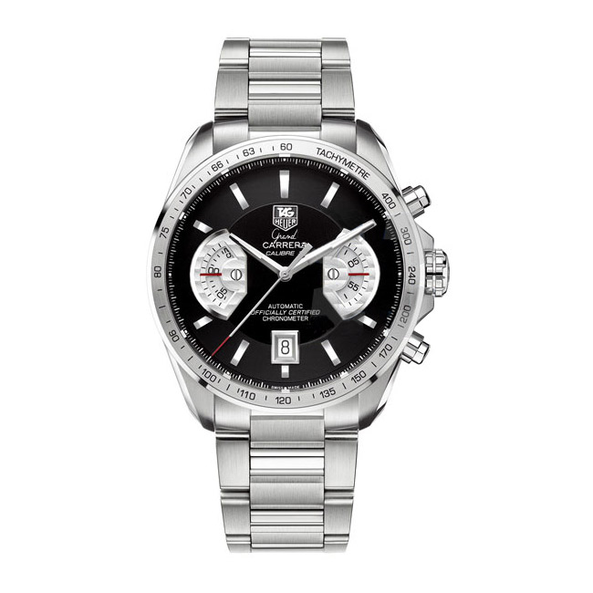 Tag Heuer Grand Carrera Chronograph See-Through Back Black Dial